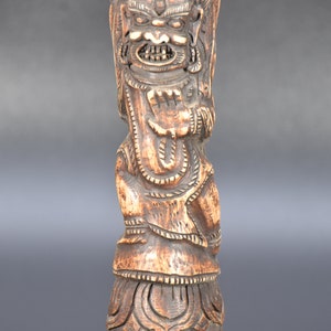 Antique Large Kangling Mahakal Headed Buddhist Seal Amulet Skull ...