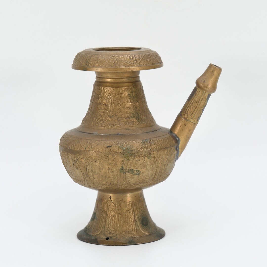 Ancient Brass Hand Carved Karuwa Design Traditional Handicraft Home ...