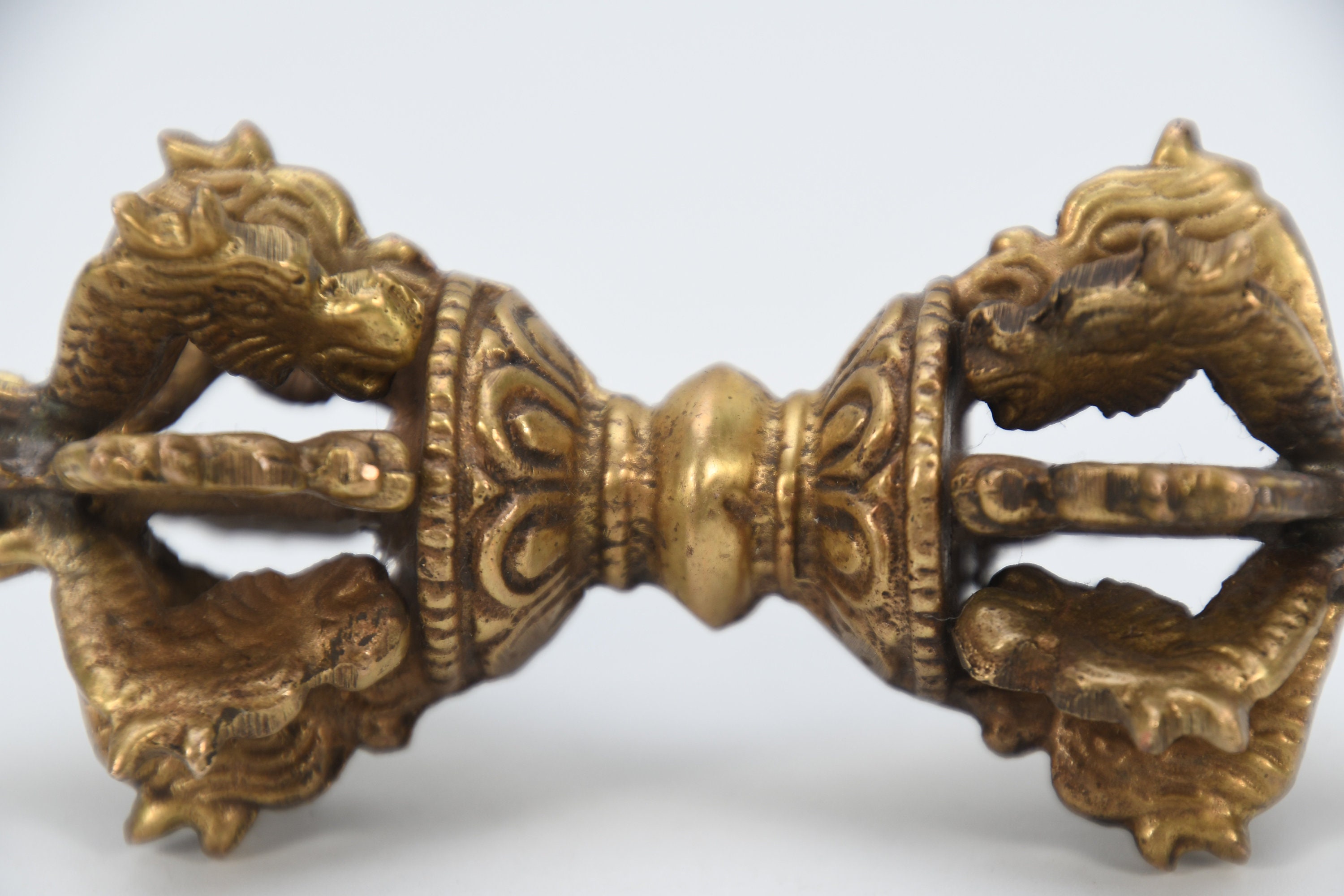Brass Antique Dorje Vajra Bajra Thunder Bolt Handicraft Buddhism ...