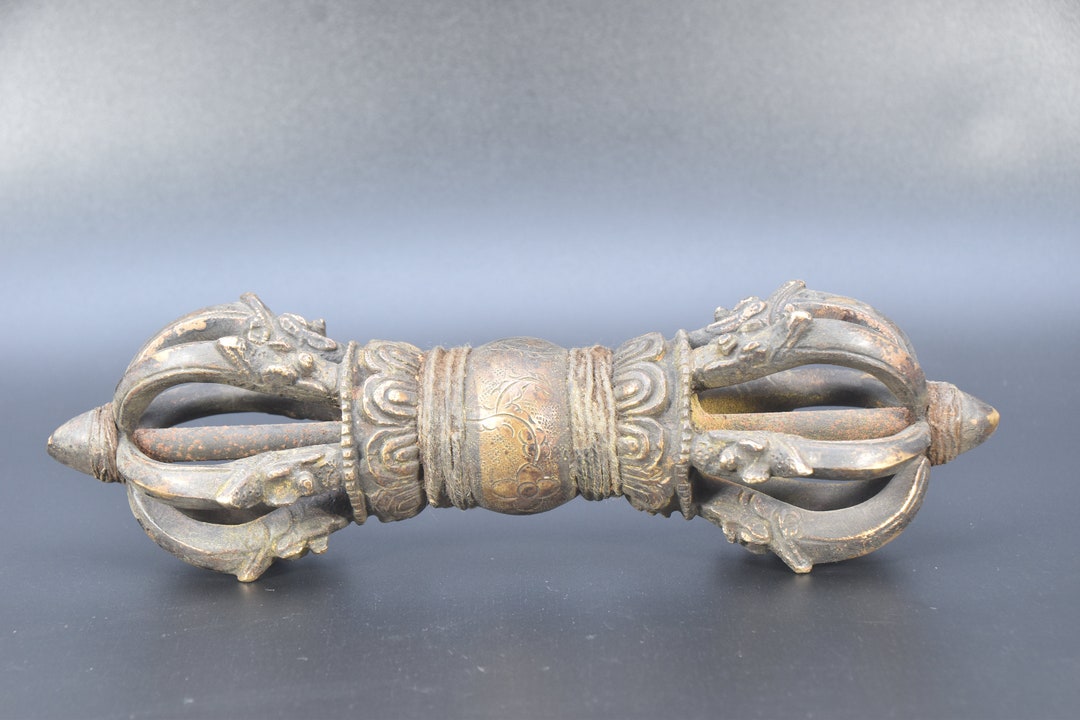Antique Tibetan Nepal Vajra Dorje – Handcarved Meditation Tool - Etsy