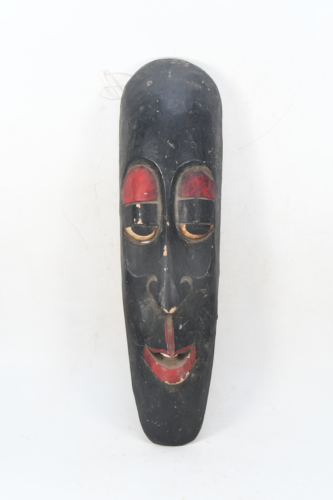 Vintage Somaliyan Hand-carved Wooden Wall Mask - Antique Decorative ...