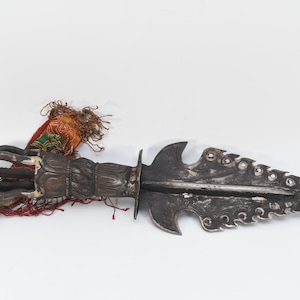 Tibetan Antique Manjushree Sword Khadga Hand Carved Buddhism Vintage ...
