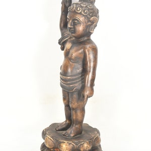 Standing Child Buddha Brass Statue Antique Buddha Sculpture Vintage ...
