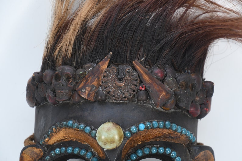 Shaman Mask Vintage Cultural Mask Wooden Festival Vintage Hand | Etsy