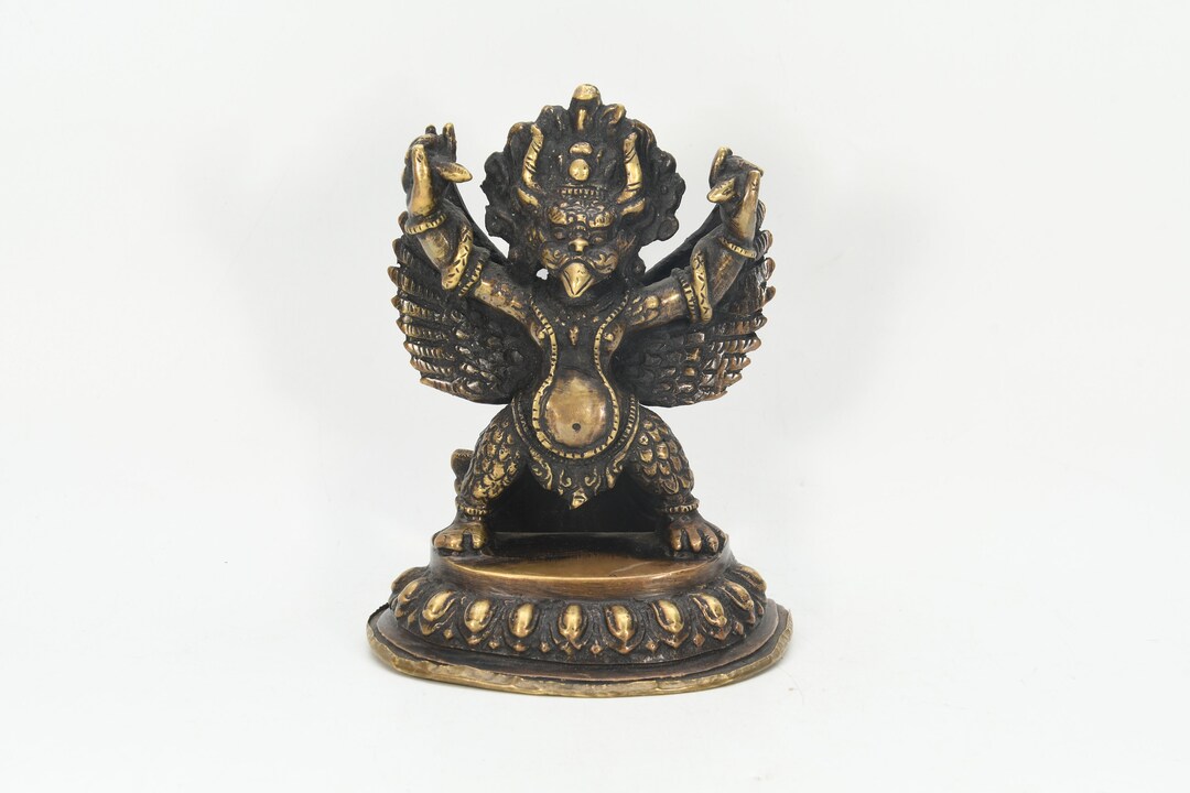 Garuda Brass Statue, Symbol of Divine Power & Protection Antique ...