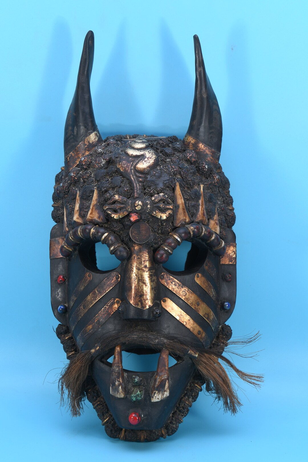 Enchanting Tribal Traditions: Handcrafted Antique Jhakri Mask Wall ...