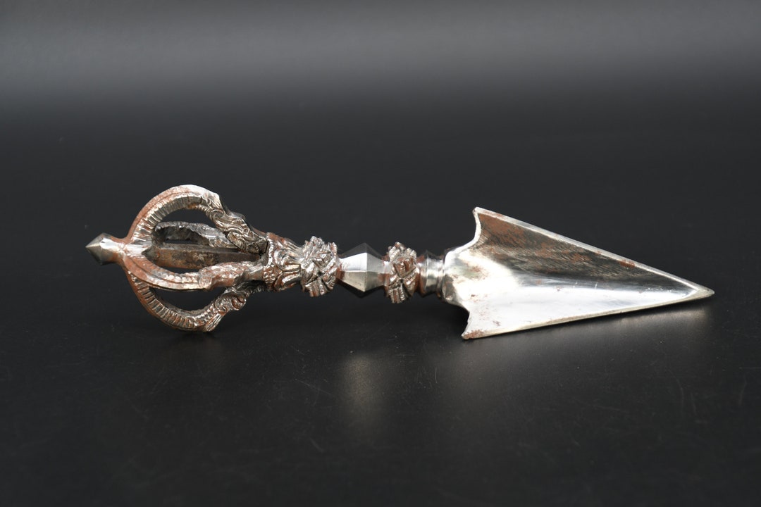 Vintage Iron Tibetan Phurba Dagger, Shaman Kila Amulet - Etsy