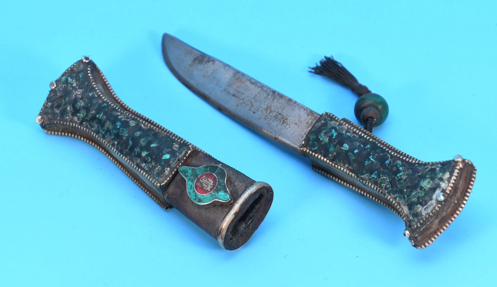 Handmade Iron Tibetan Silver Blades Antique Fighting Knife - Etsy