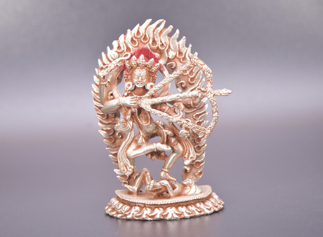 Kurukulla Goddess Statue Kurukulle Dakini Silver Statue Buddhist ...