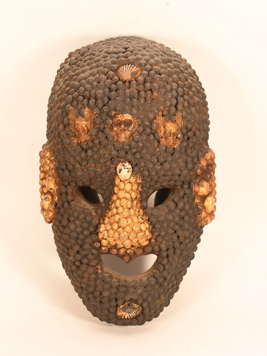 Antique Shaman Mask Traditional Himalayan Tribal Mask Handmade Wooden ...