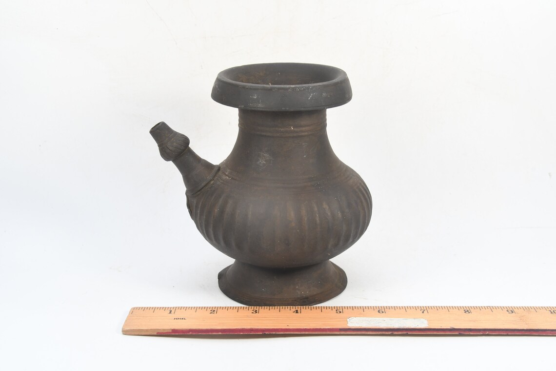 Brass Crafted Antique Handmade Karuwa Traditional Nepali Waterpot ...