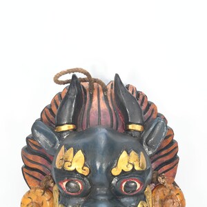 Wood Carved Chhepu Mask Antique Tibetan Vintage Shaman Mask Antique ...