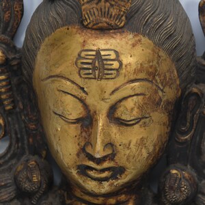 Shiva God Wall Hanging Mask Handmade Mahadev Idol Lord Shivaji Head ...