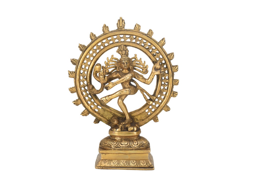 Exquisite Bronze Lord Nataraja Statue, Symbol of Cosmic Dance and ...