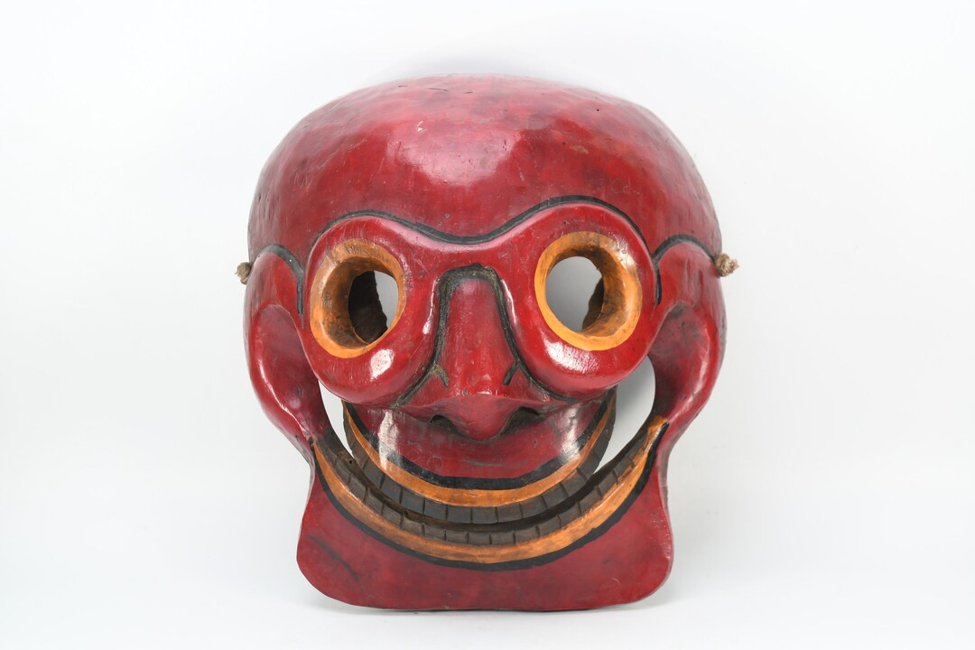 Antique Citipati Vintage Wood Chitipati Tibet Deity Mask Dancing Wall ...