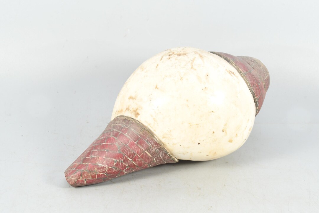 Antique Tibetan Conch Shell | Handmade Vintage Sankha | Master Healing ...