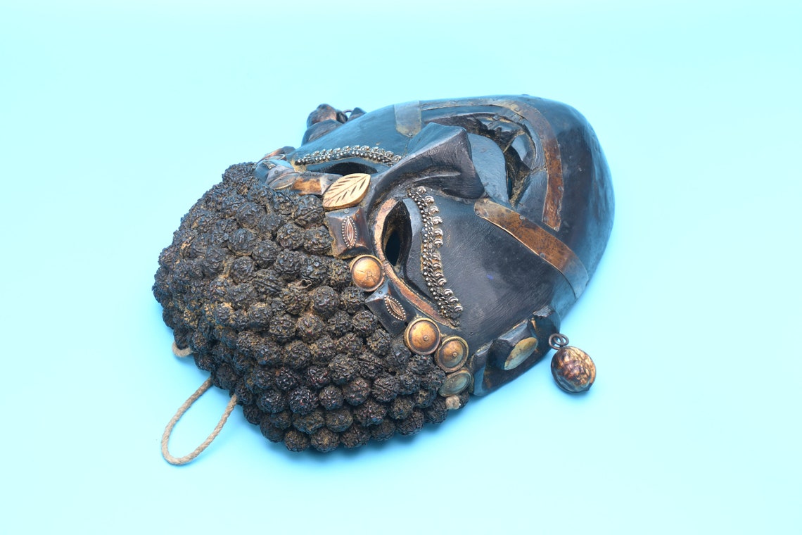 Rare Tribal Himalayan Antique Nepal Shaman Mask Cultural | Etsy