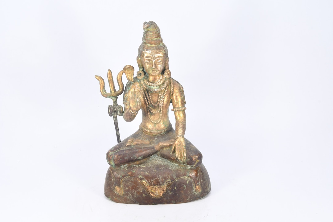 Antique Tibetan Lord Shiva Statue, Shivay, Mahadeva, Yogeshwar, Rudra ...