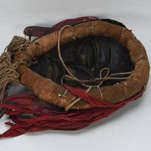 Wall Hanging Antique Shaman Lakhe Mask Handmade Carved Lakhey Culture ...