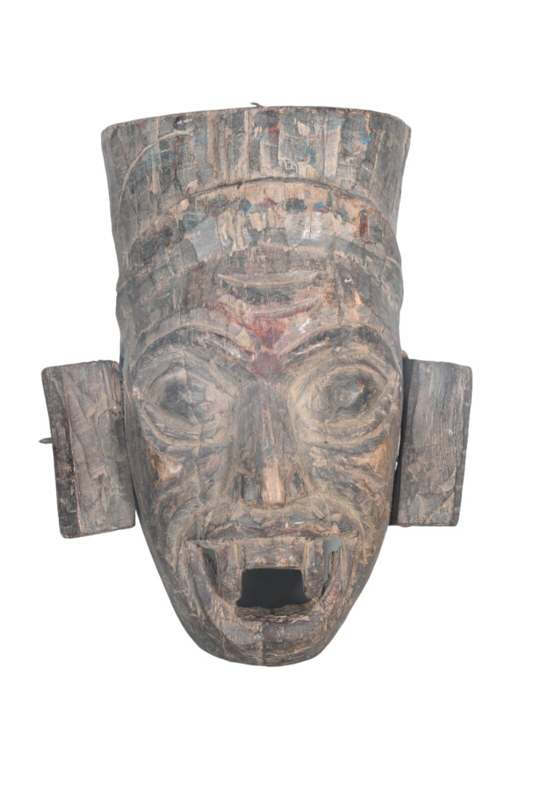 Authentic Nepalese Handcrafted Tibetan Tribal Mask: Spiritual Wall ...