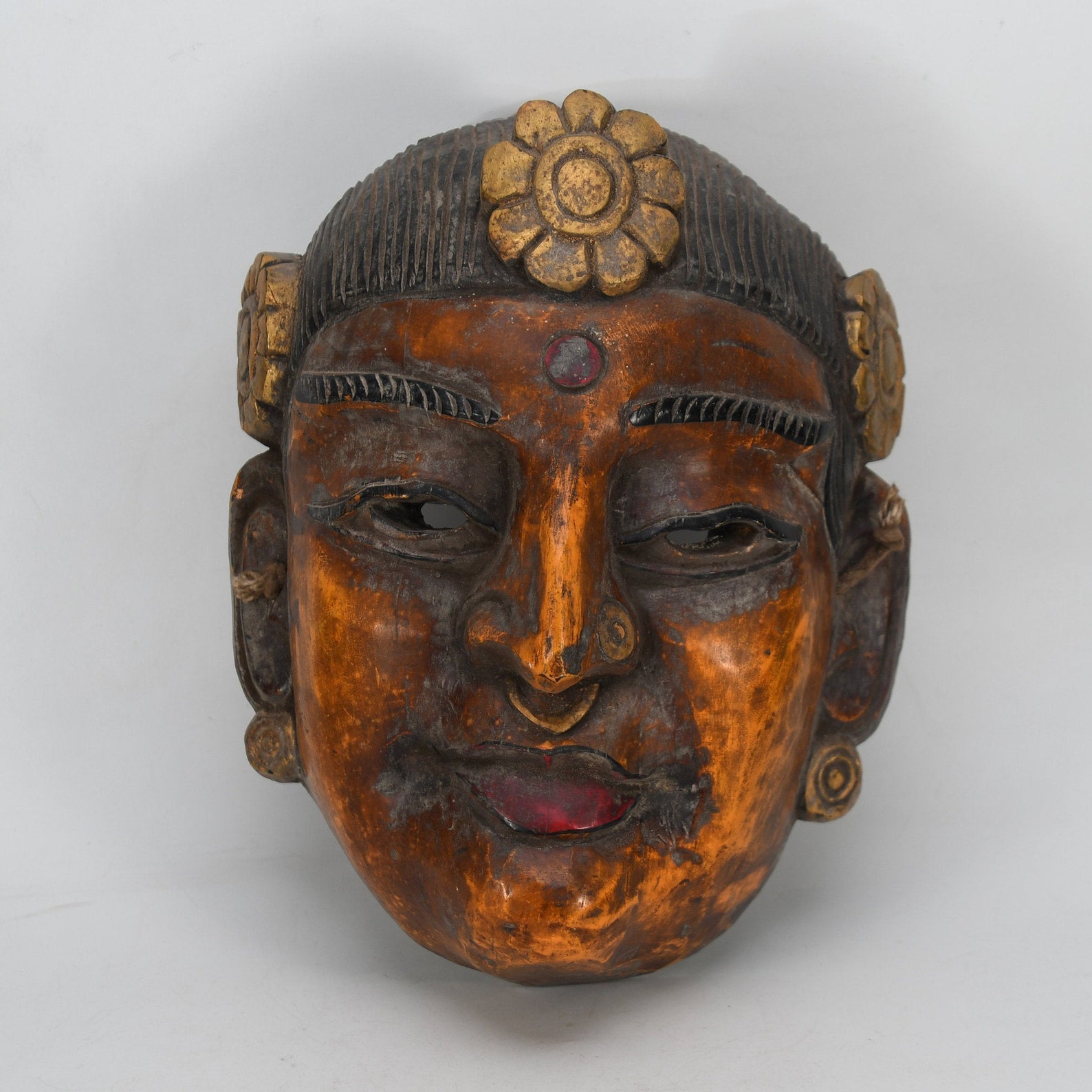 Nepalese Women Face Mask Mountain Dancing Mask Handmade Mask - Etsy