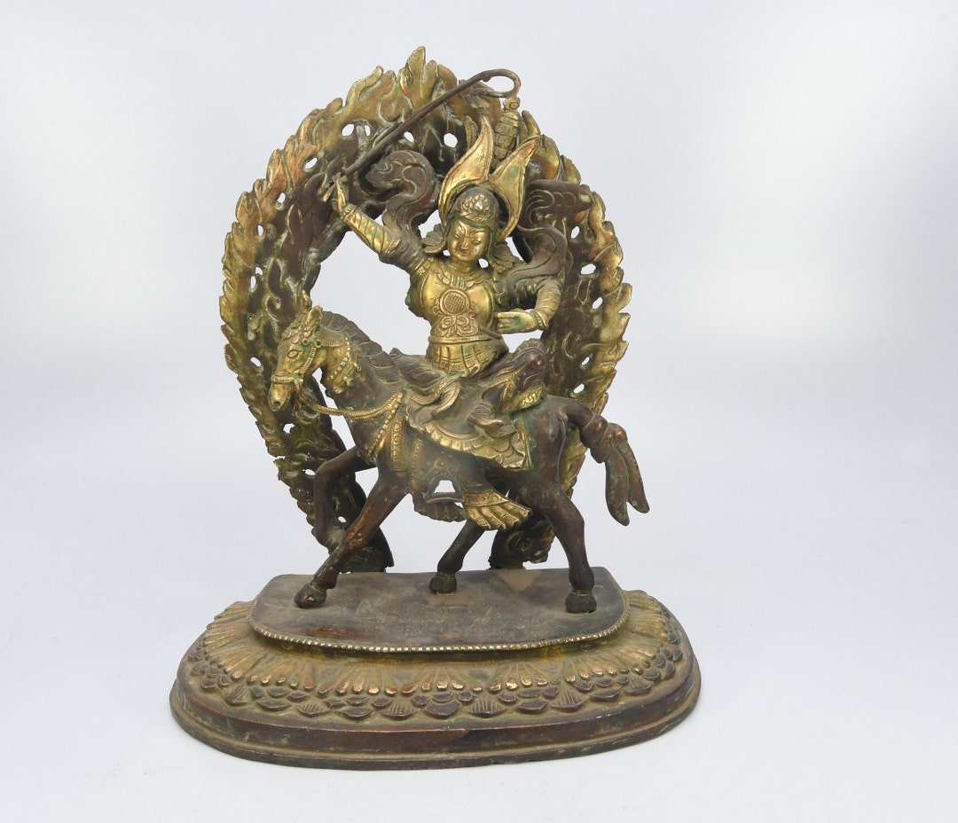 Handmade Gold Gilded Ajima Statue: A Radiant Masterpiece of Traditional ...