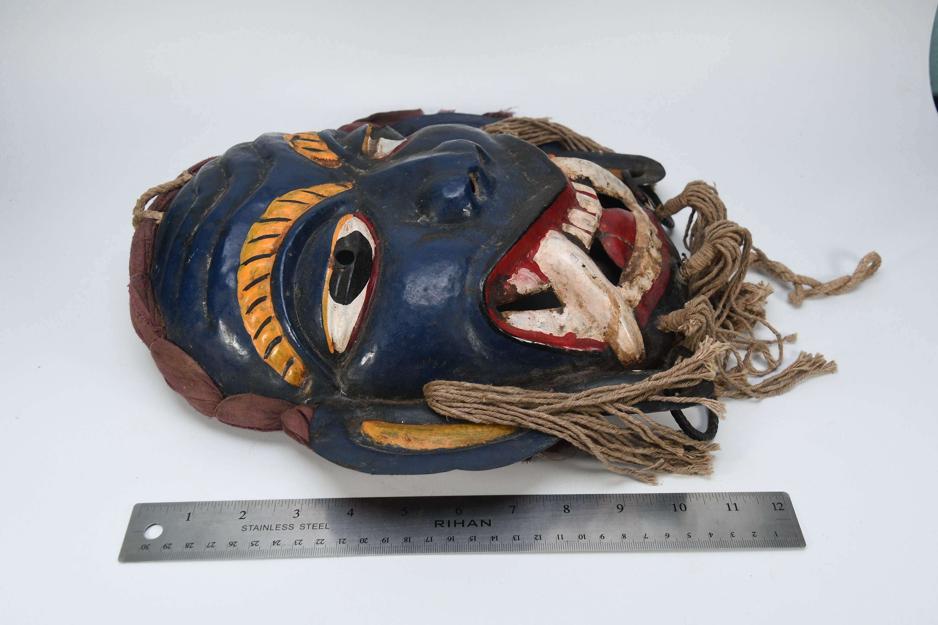 Wall Decor antique Shaman Lakhe Mask handcrafted Carved | Etsy