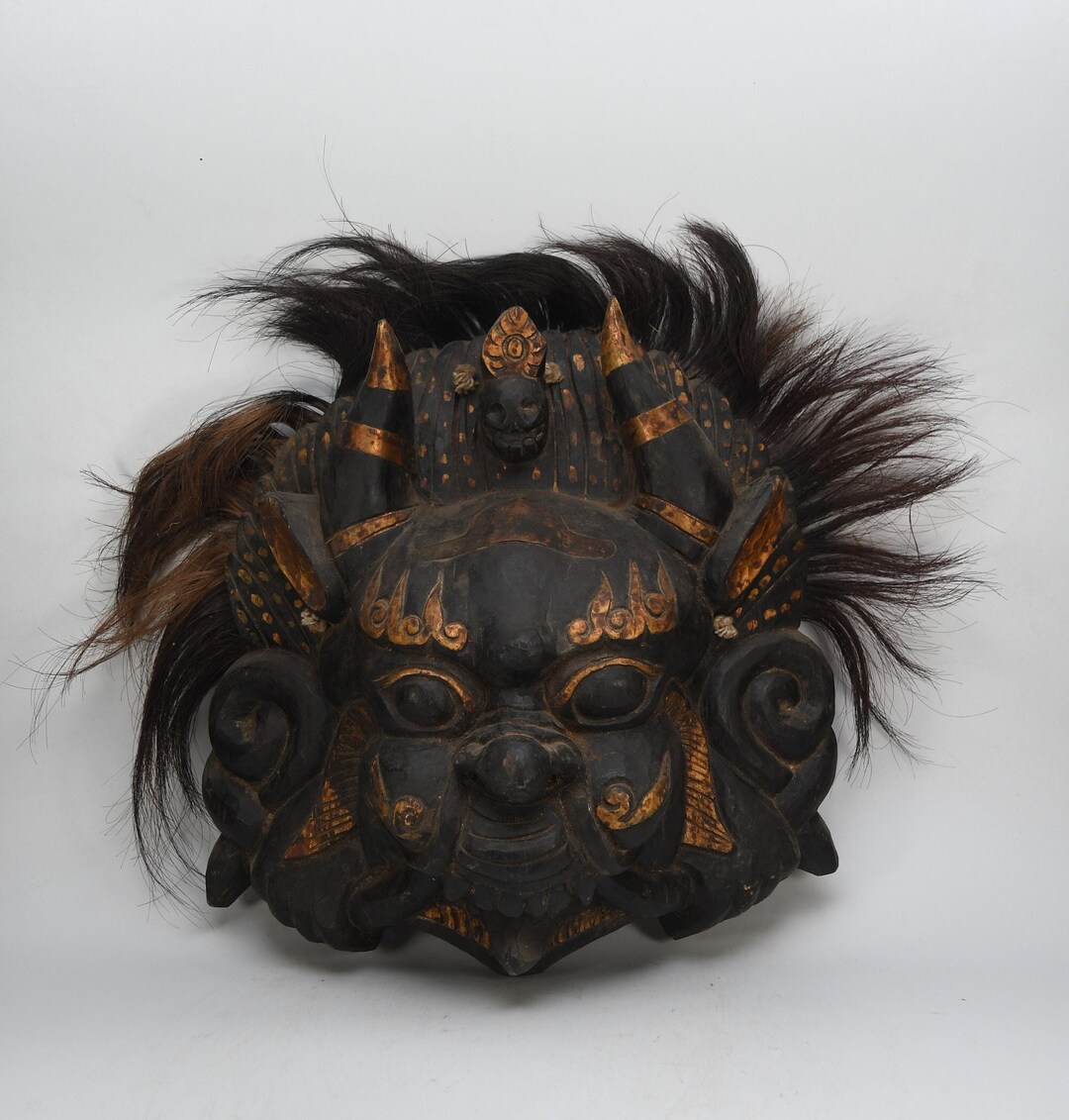 Chhepu Bird: Antique Handcrafted Wooden Tribal Mask Wall Hanging ...