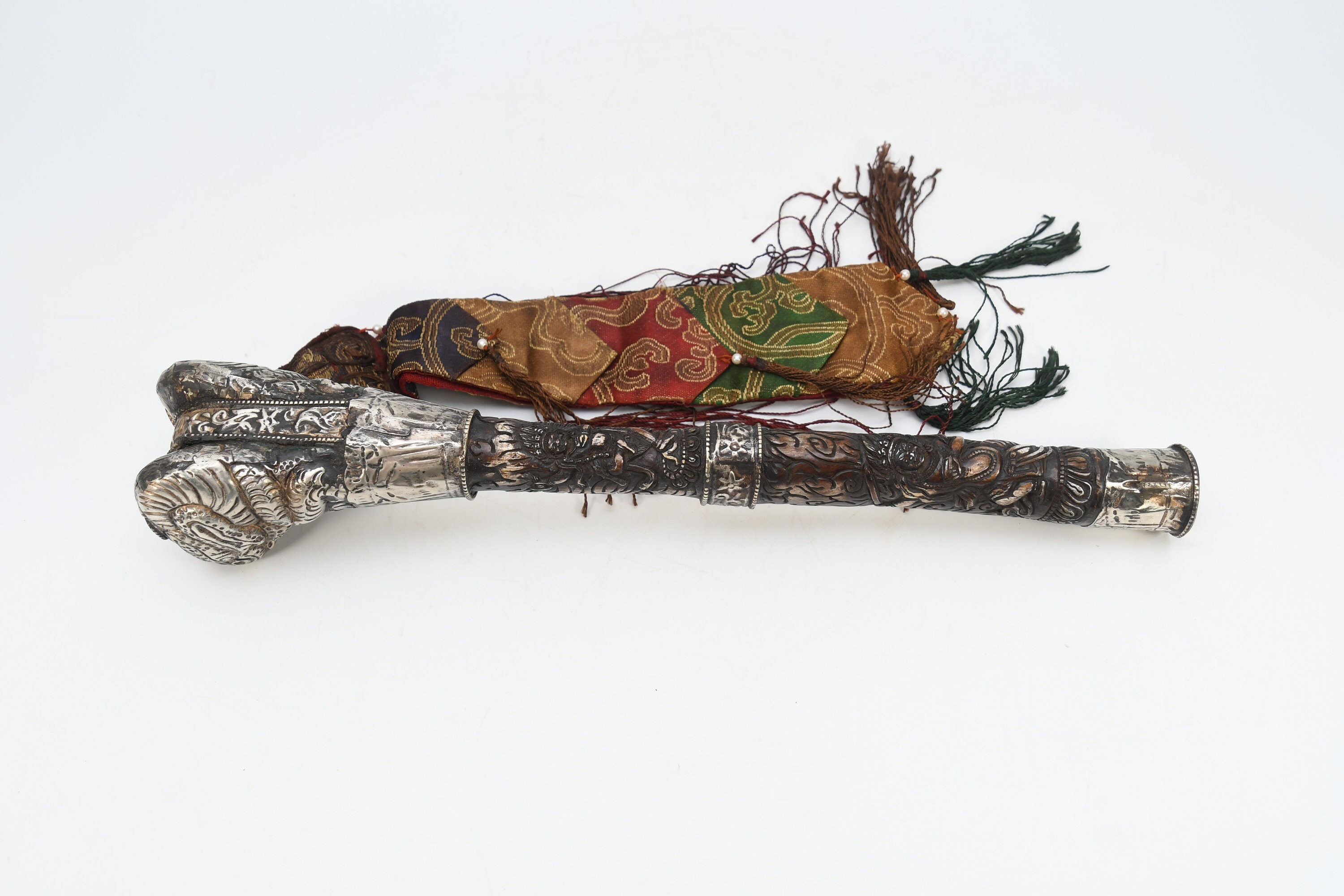 Double Mahakala Hand Carved Kangling Tibetan Silver Inlay - Etsy