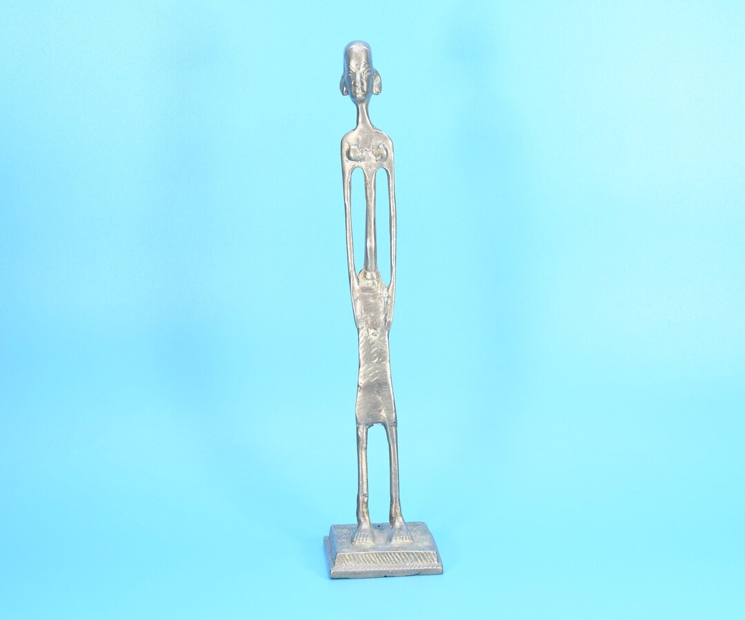 Vintage Brass African Tribal Statue, Handmade Nepal Art - Etsy