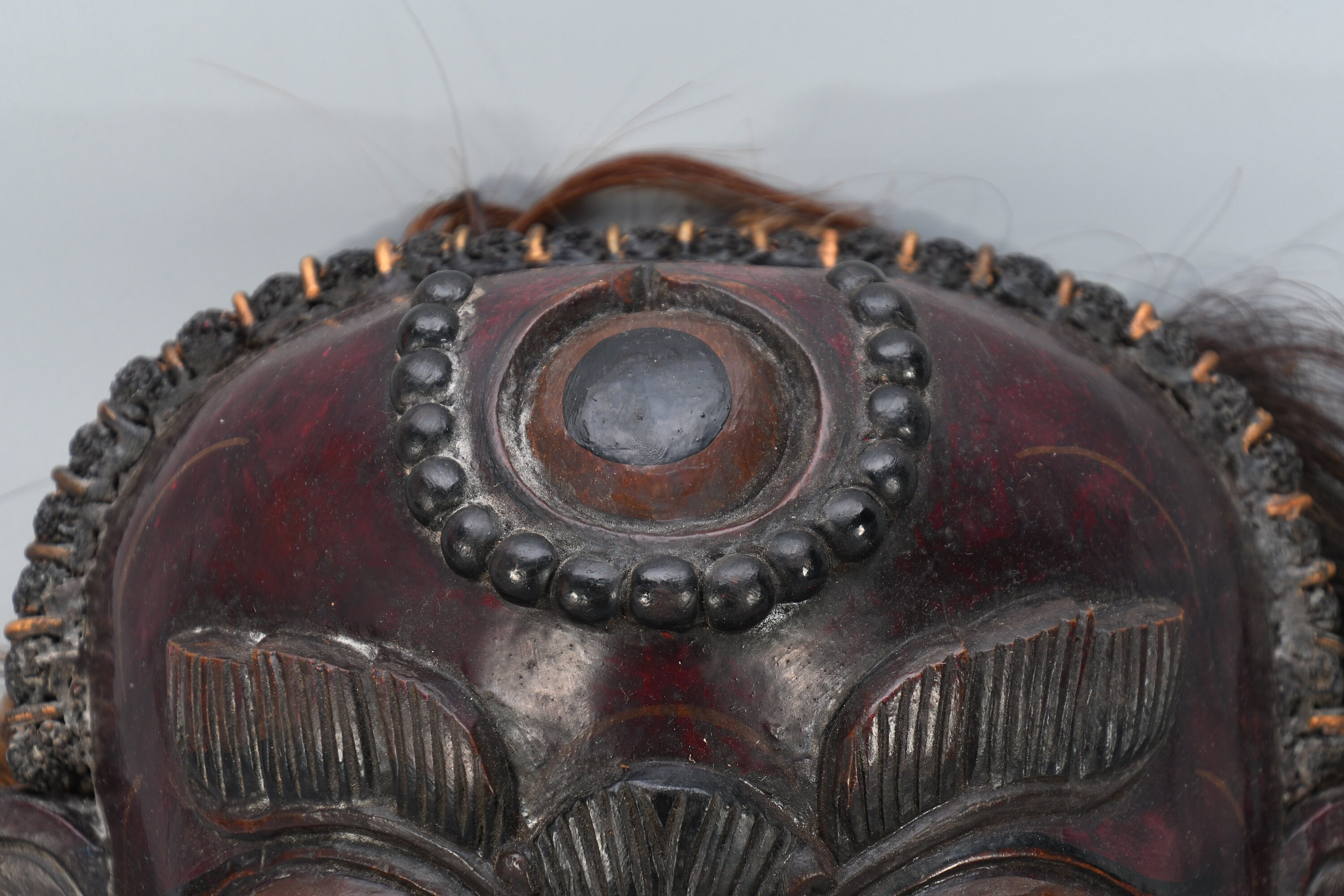 Handmade Wooden Carved antique Shaman Lakhe mask wall hanging | Etsy