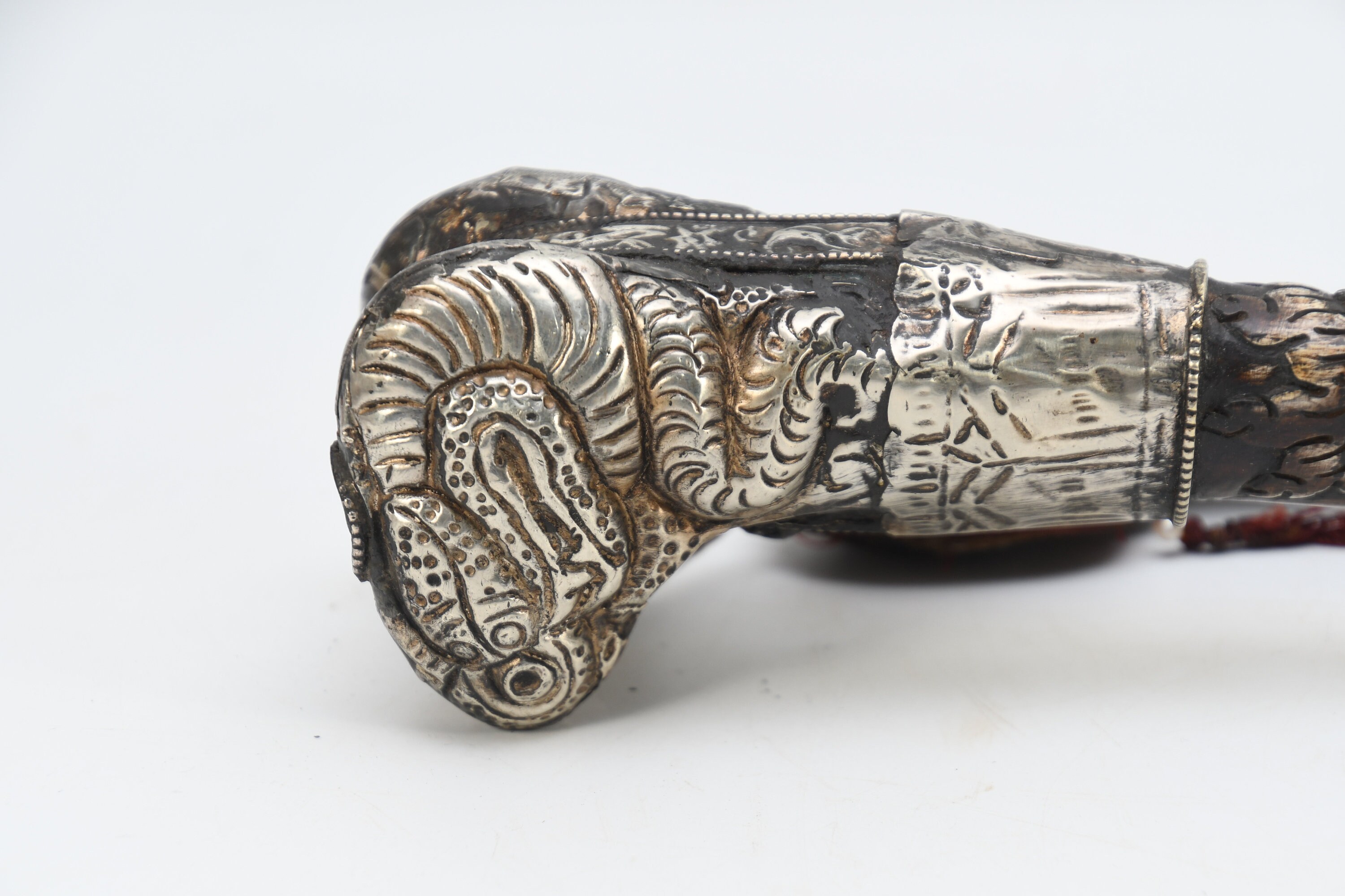 Double Mahakala Hand Carved Kangling Tibetan Silver Inlay - Etsy