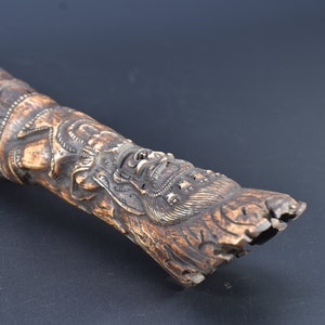 Antique Large Kangling Mahakal Headed Buddhist Seal Amulet Skull ...