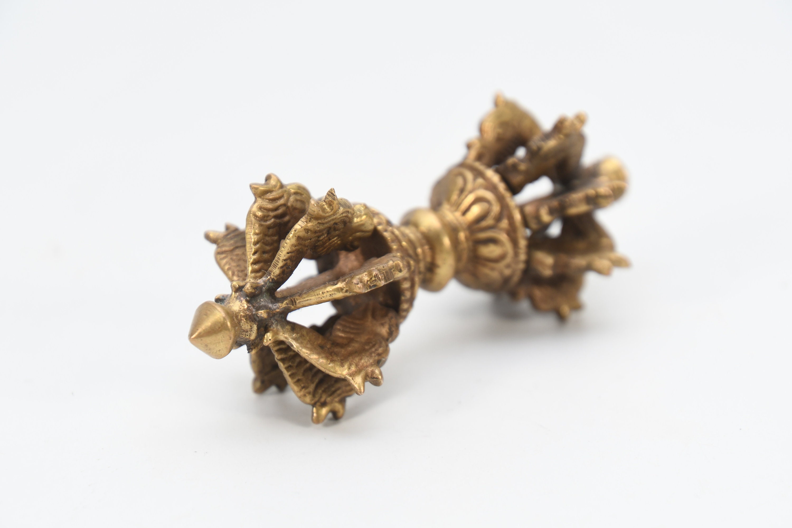 Brass Antique Dorje Vajra Bajra Thunder Bolt Handicraft Buddhism ...
