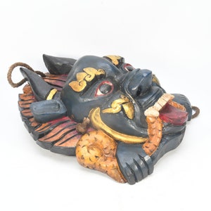 Wood Carved Chhepu Mask Antique Tibetan Vintage Shaman Mask Antique ...