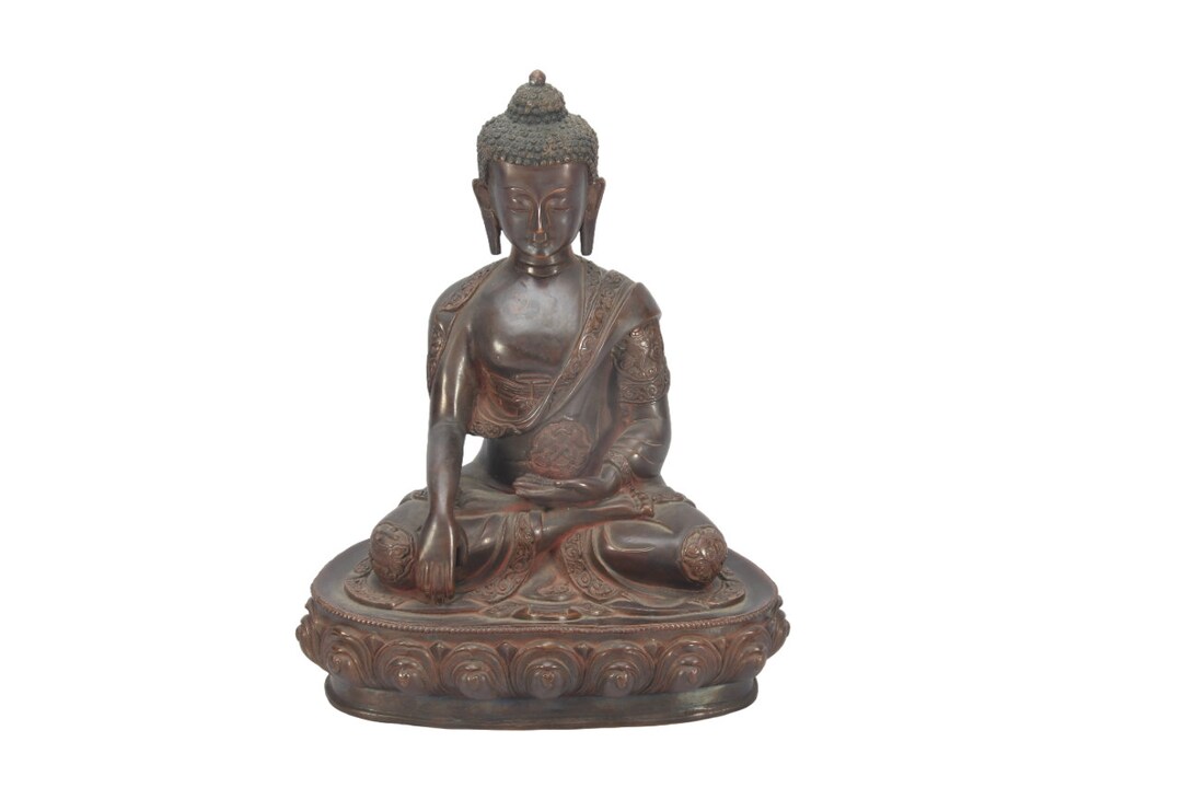 Exquisite Shakyamuni Buddha Copper Meditation Antique Statue - Serene ...
