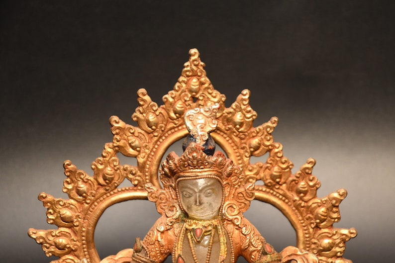 Crystal Kuber Statue Tibetan Gem Inlay Beautiful Crystal - Etsy
