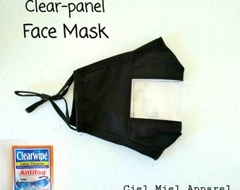 Anti-fog Clear Window Face Mask Adult Beige - Etsy