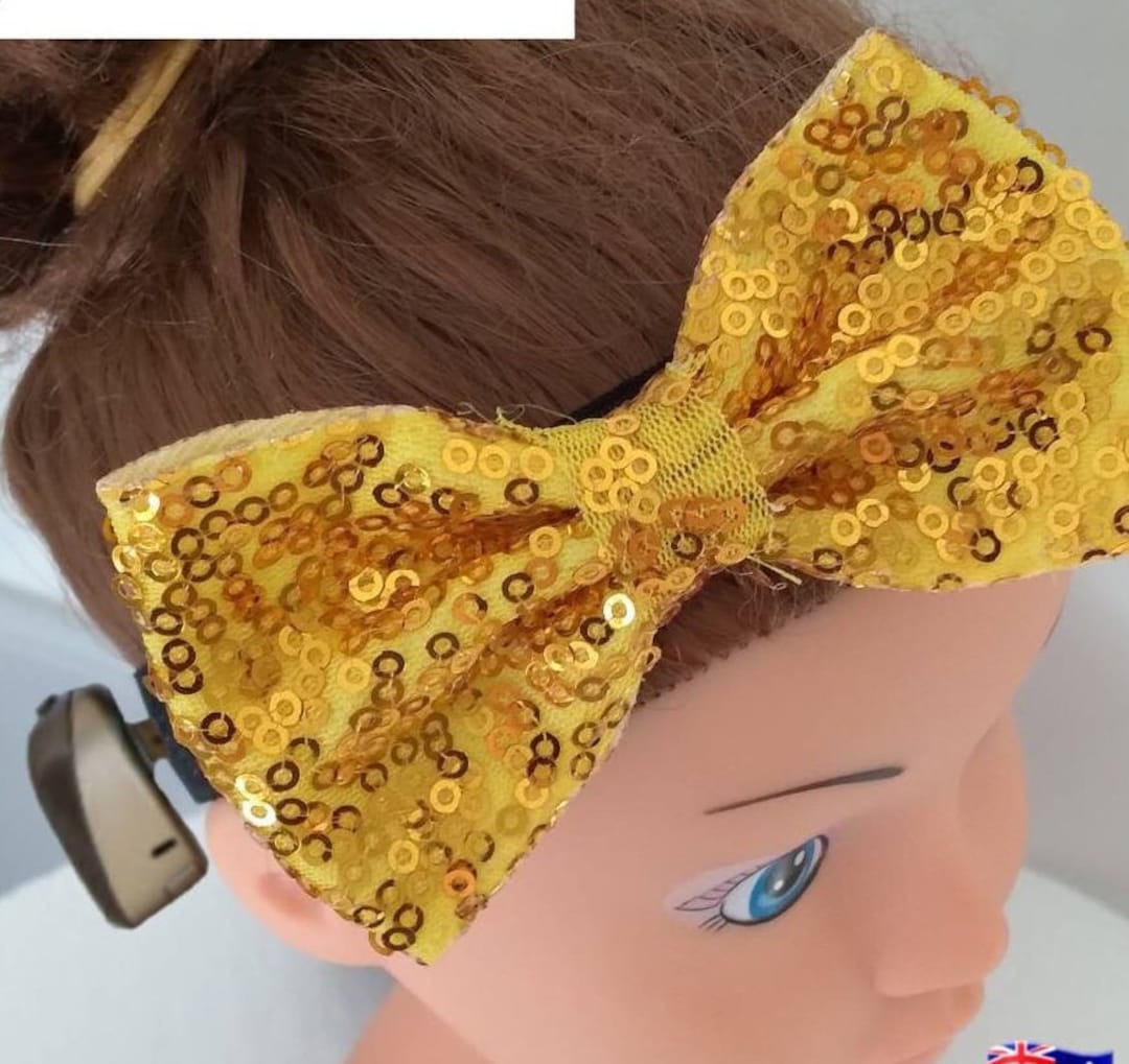 Baha Ponto Adhear Cochlear Oticon Med-el Softband Headband Yellow Bow ...