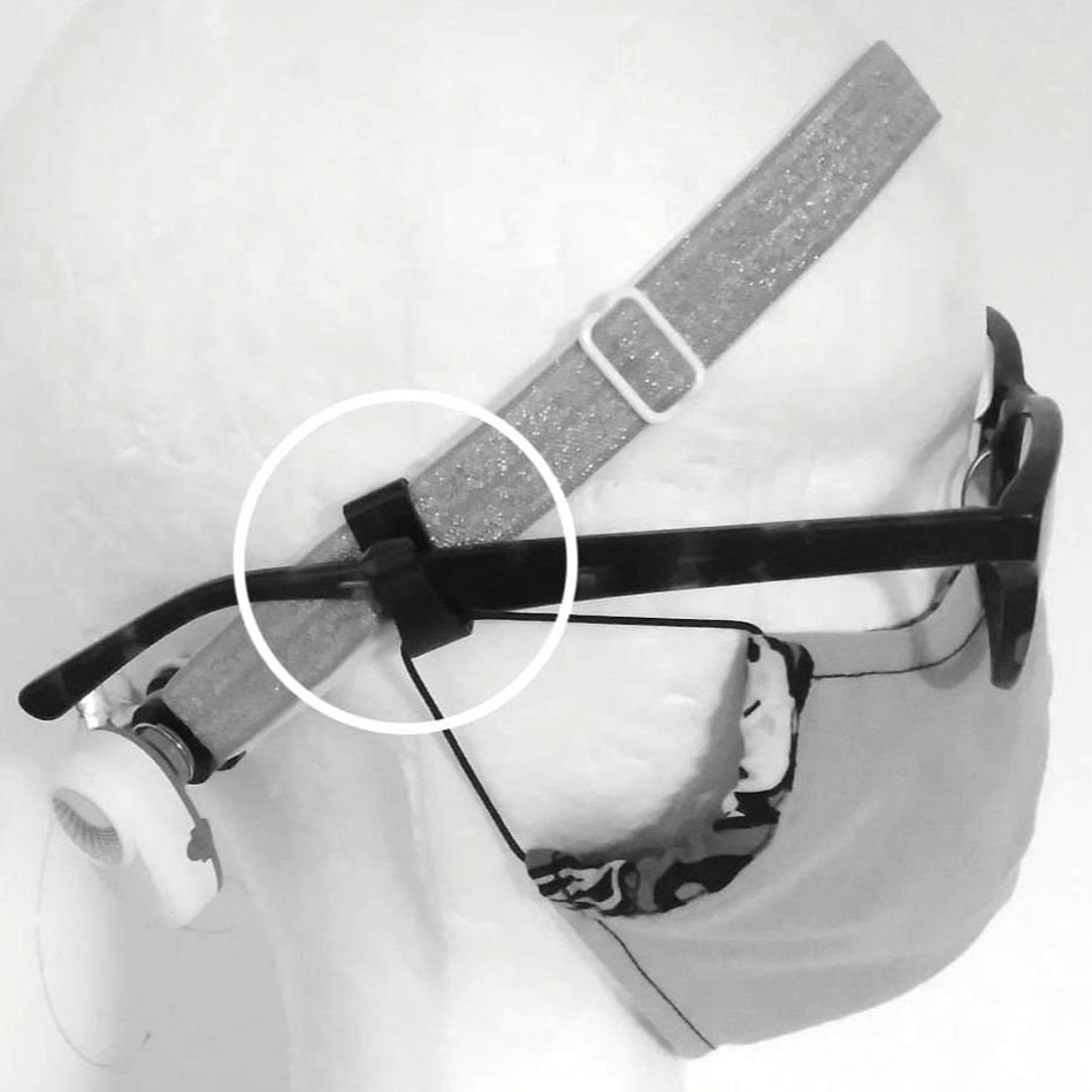 Holders for Wearing Eyeglasses and Mask With Softbands Headbands ...