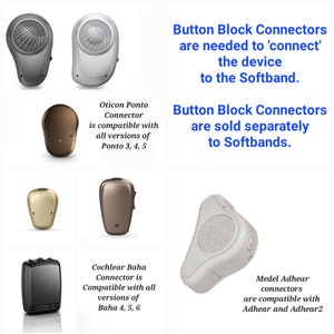Baha Ponto Adhear Cochlear Oticon Med-el Softband Headband DIY 15mm ...