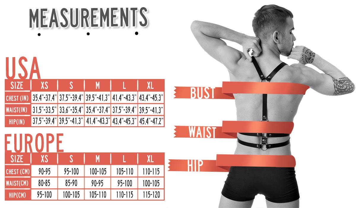 Body Harness Men Chest Harness Waist Harness Men's - Etsy
