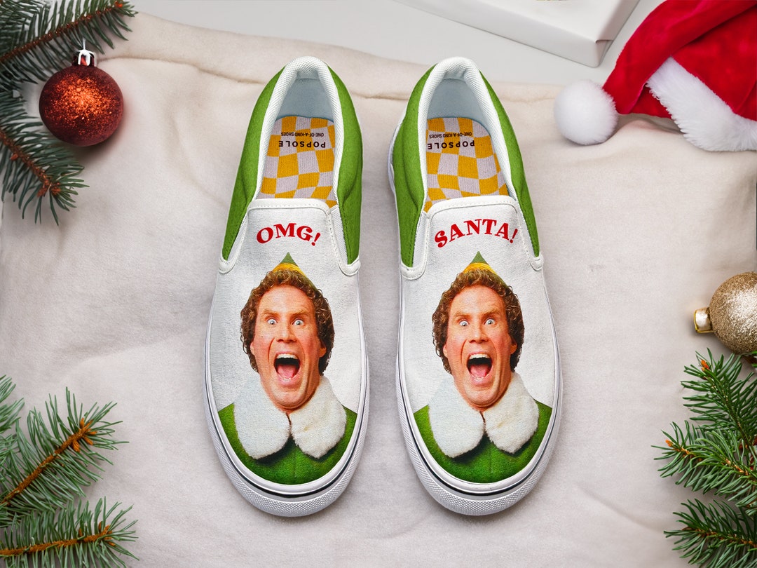 Buddy the Elf Shoes, Oh My God Santa I Know Him, Elf Movie Custom ...