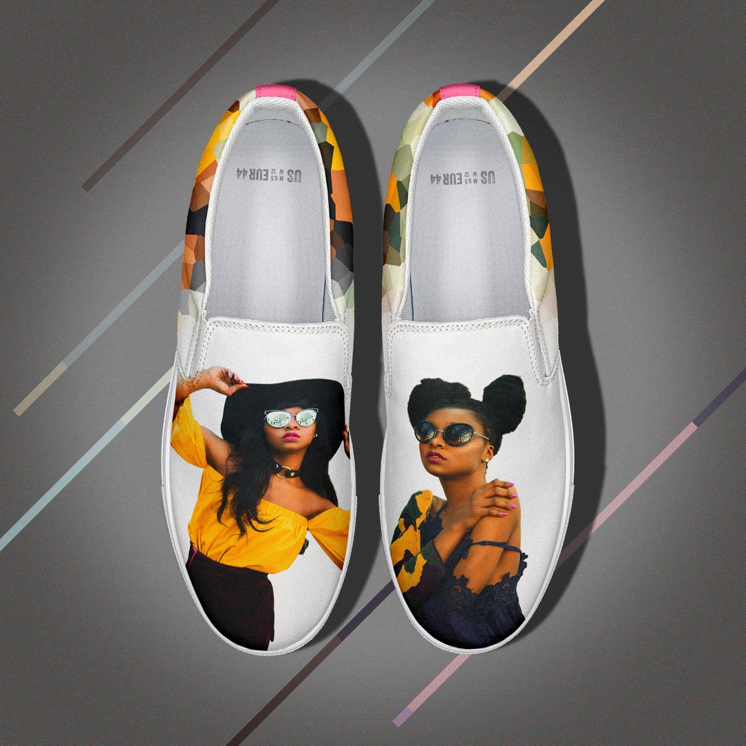 Custom Shoes Women, Selfie Shoes, Personalized Shoes, Slip on Shoes ...