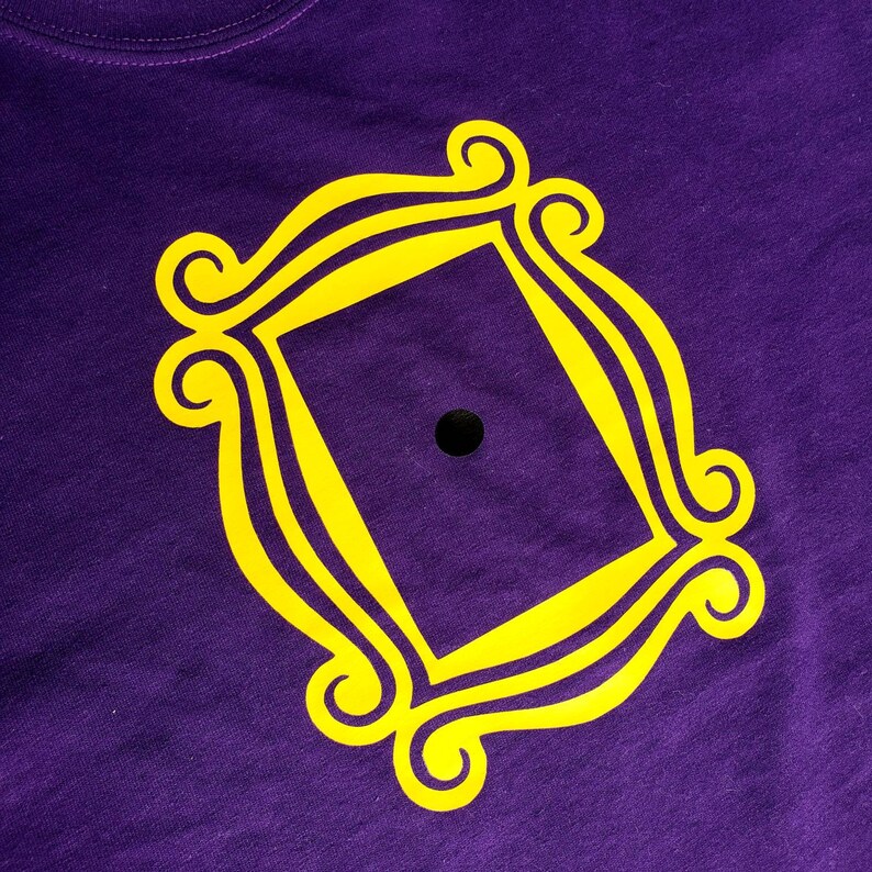 Friends TV Show Shirt, Friends Door Frame, Yellow Peephole Frame ...