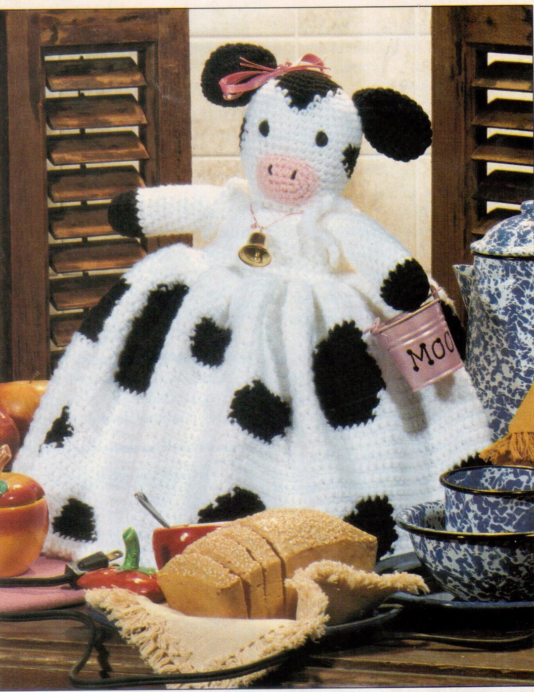 Vintage Crochet Cow Toaster Cover Pattern - Etsy