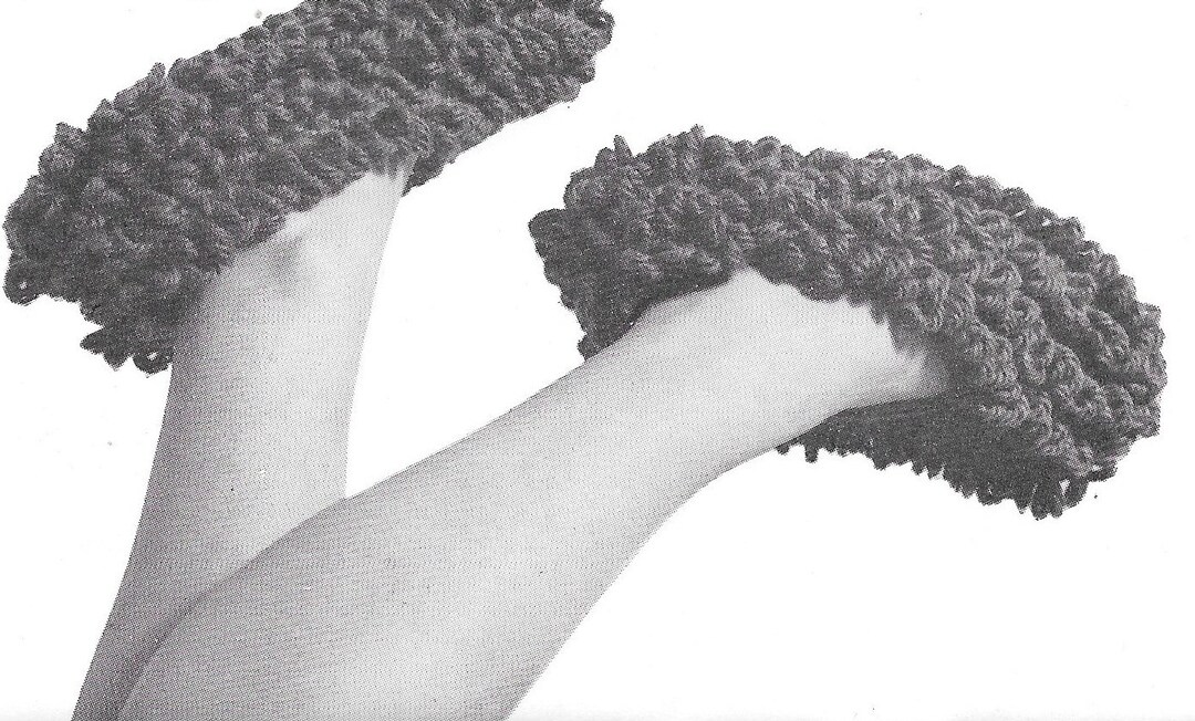 Vintage Crochet Loop Slipper Pattern - Etsy
