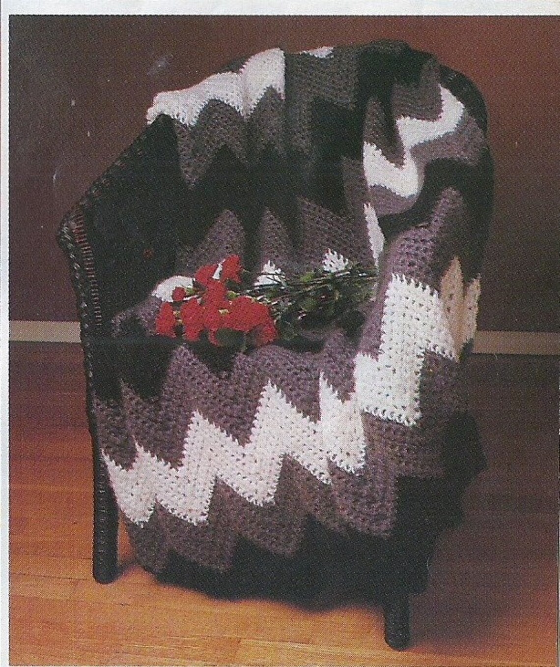 Vintage Crochet Ripple Afghan Pattern - Etsy