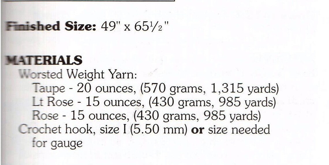 Vintage Crochet Romantic Ripple Afghan Pattern - Etsy