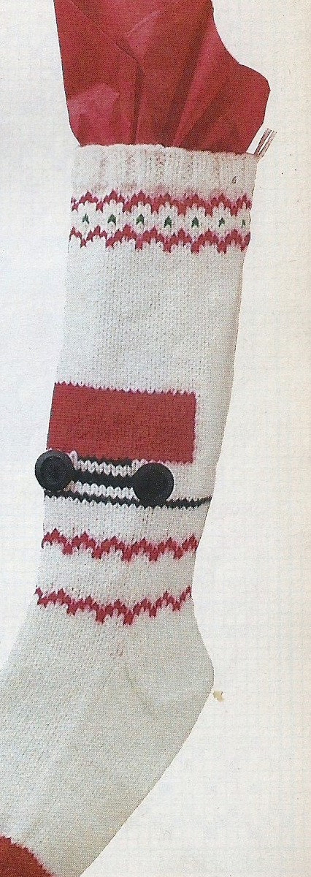 Vintage Knitted Train Stocking Pattern - Etsy